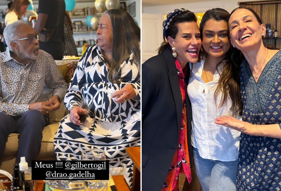 Drão Gadelha, mãe de Preta Gil, faz aparição rara em festa do filho de ...