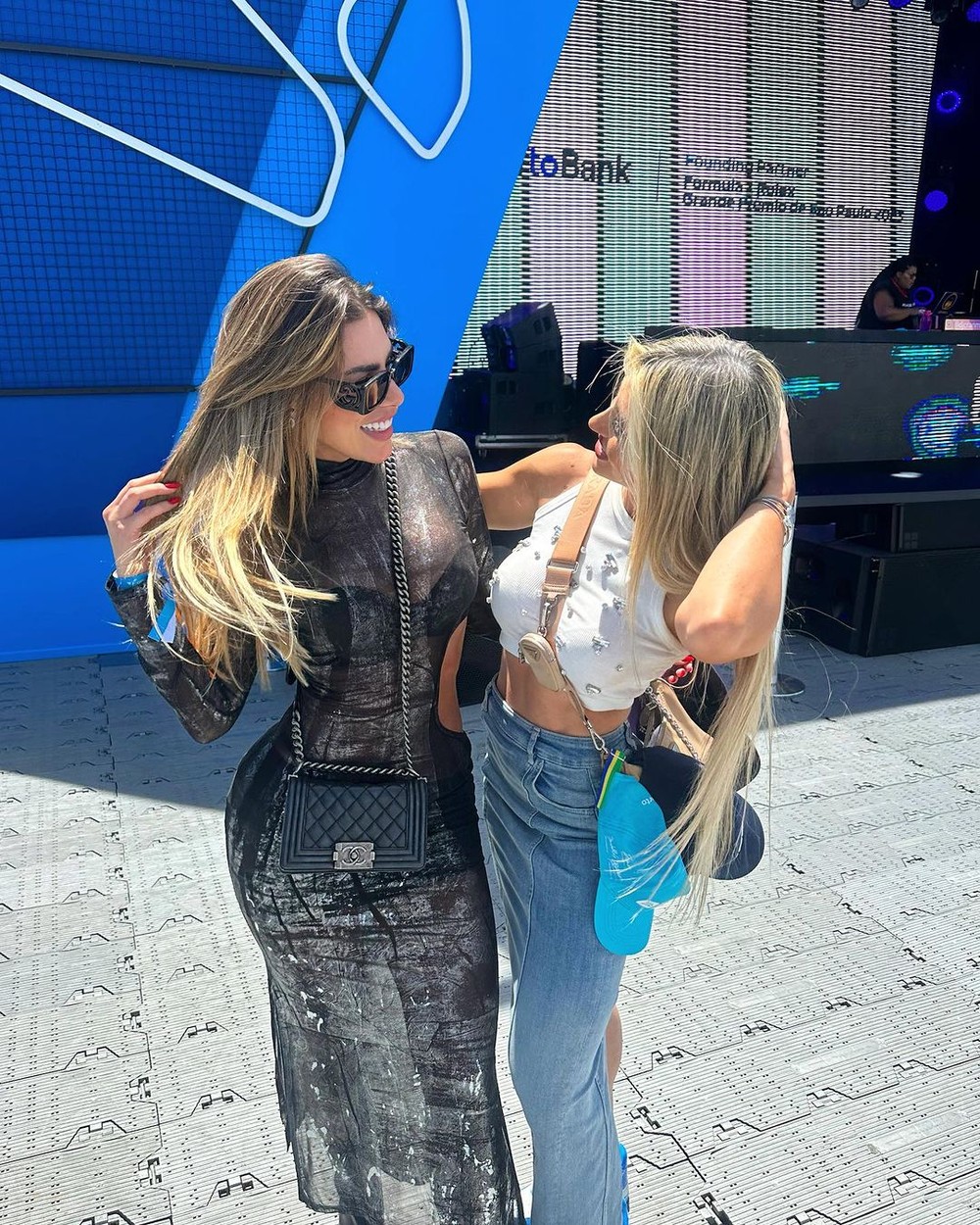 Huck, Marquezine, Cauã, Sasha e mais famosos vão ao GP de Fórmula 1, em SP