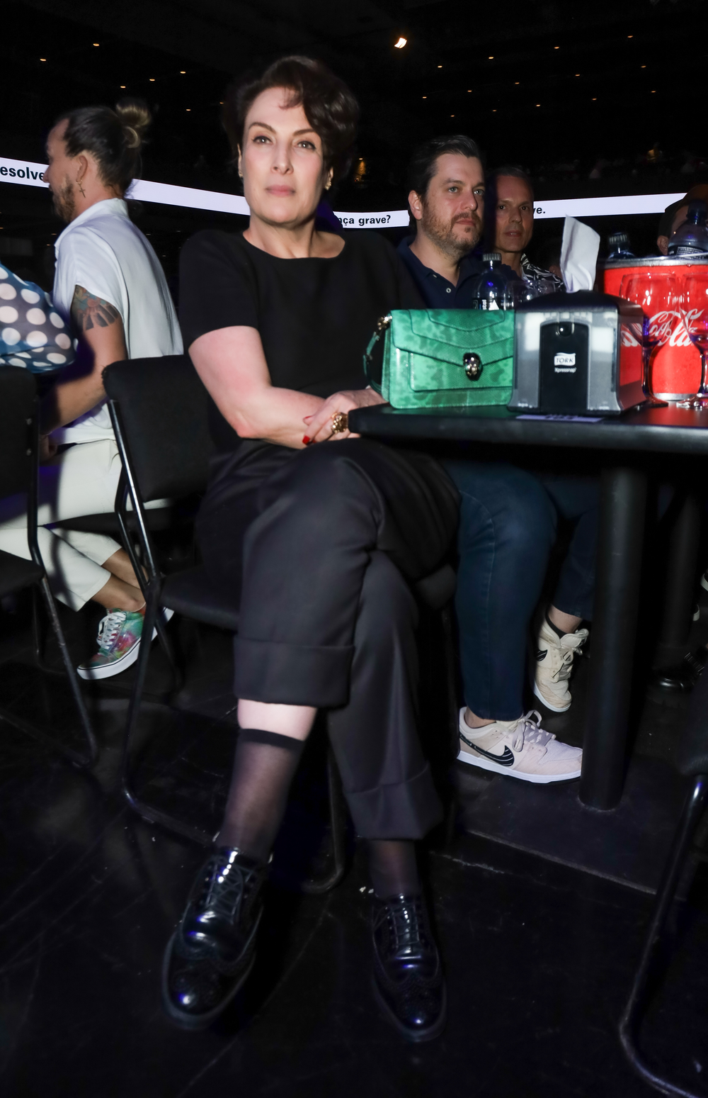 Magda Colares, ex-mulher de Faustão, faz rara aparição ao curtir show em SP