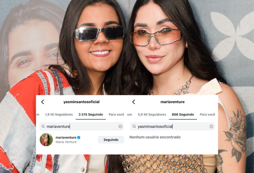 Acabou? Maria Venture deixa de seguir Yasmin Santos após assumir crise ...