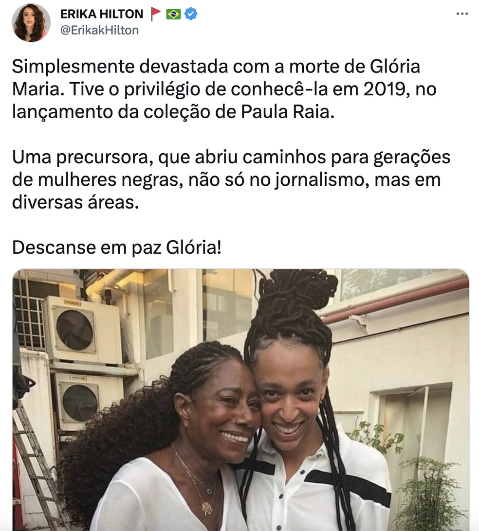 Morte de Glória Maria comove artistas, jornalistas e fãs na internet