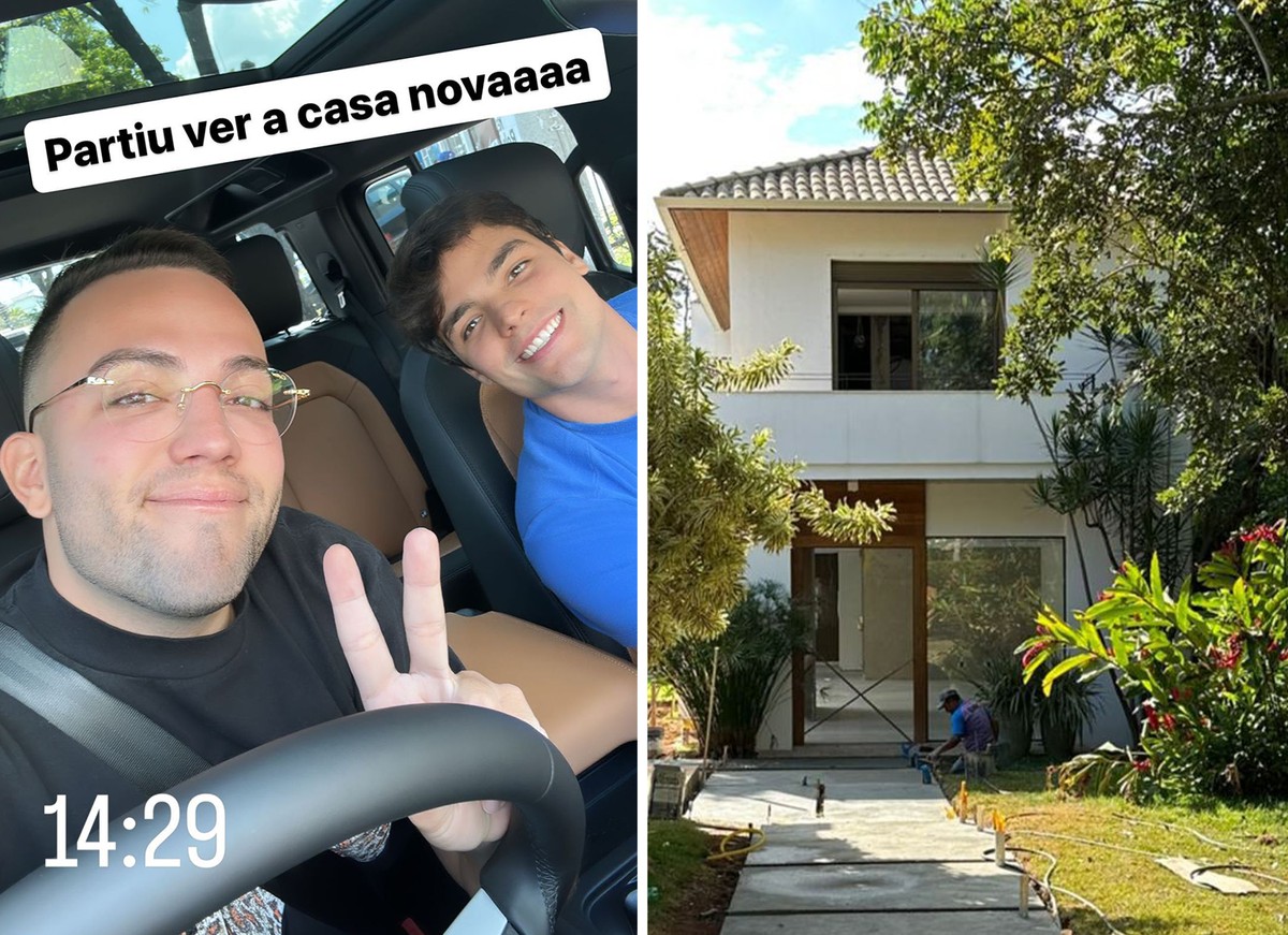 Influencer Lucas Rangel mostra obras em mansão com dois andares ...