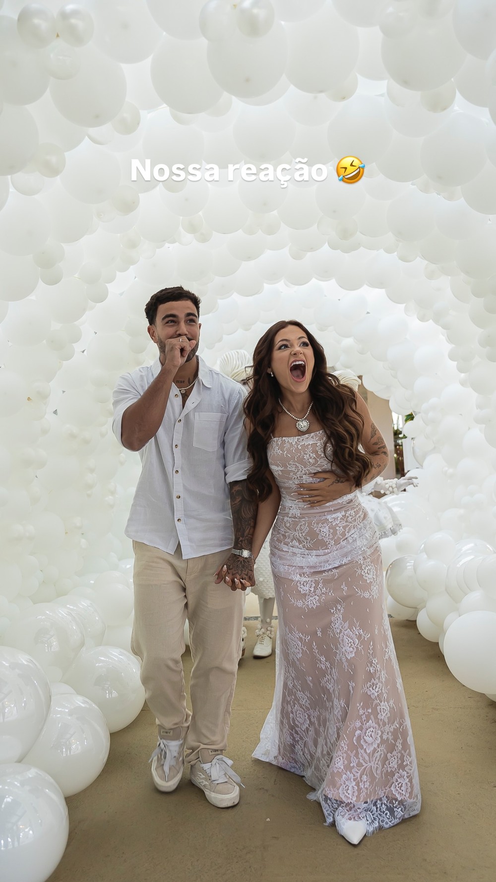 Nathalia Valente e Yuri Meirelles, de 'A Fazenda', fazem chá revelação ...