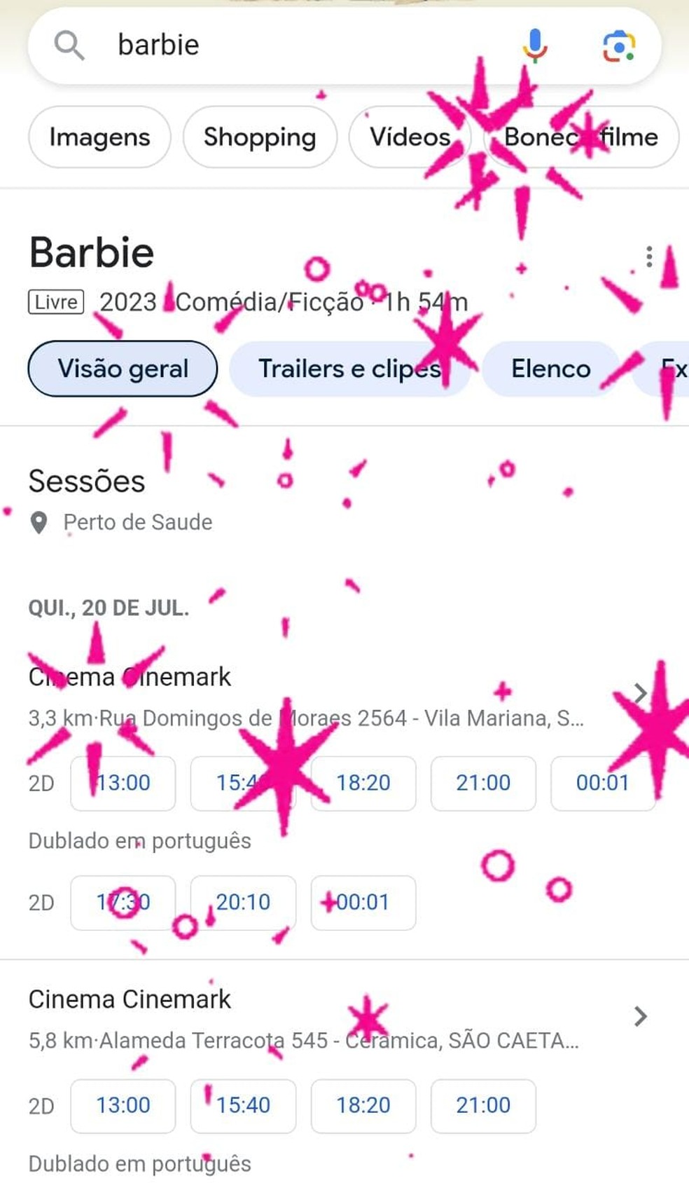Barbie: Google revela ação promocional para o filme