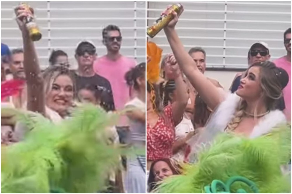 Fantasiada como Elsa de 'Frozen', Ellen Rocche é rainha de bloco em SP ...