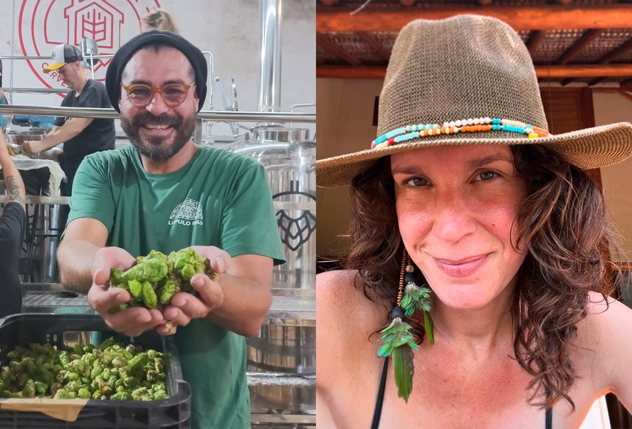 Thiago Lacerda e Vanessa Loes se dedicam a plantar lúpulo e produzir ...