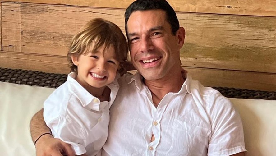 Marcus Buaiz celebra aniversário de enteado, filho de Isis Valverde