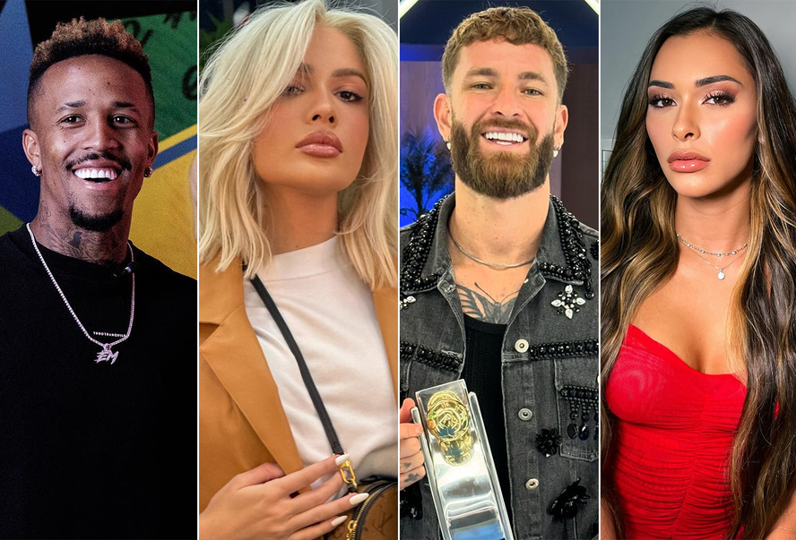 Éder Militão, Karoline Lima, Léo Pereira e Tainá Castro: Ex atualmente ...