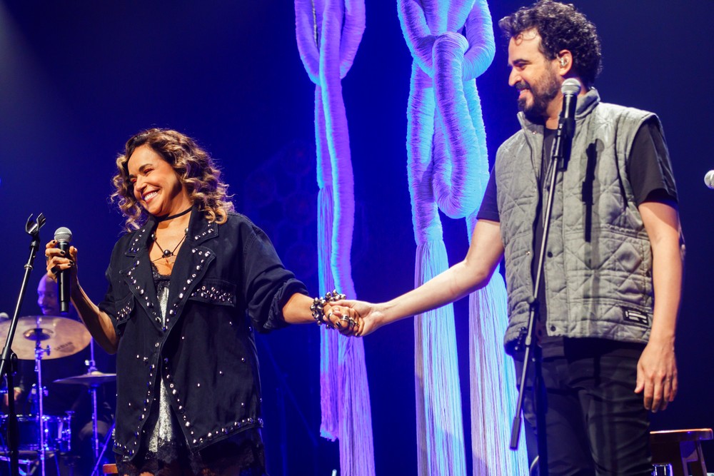 Daniela Mercury faz show com o filho, Gabriel, em São Paulo