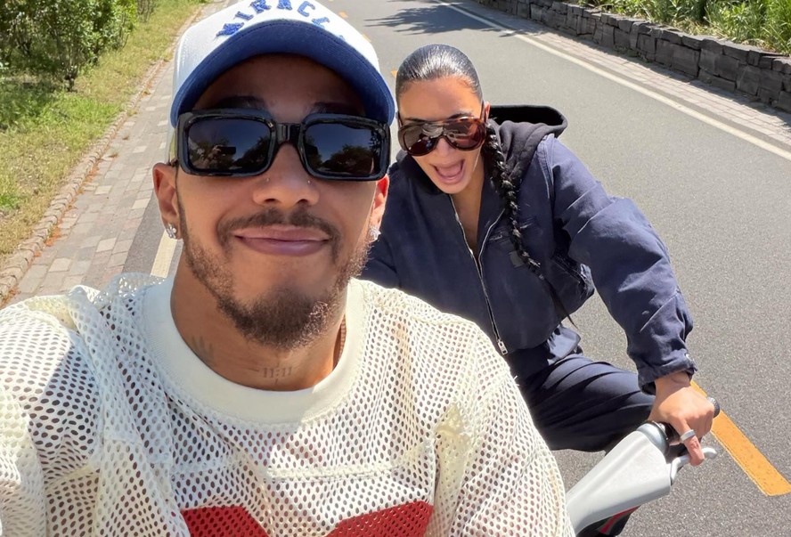 Kim Kardashian surge pela primeira vez com Lewis Hamilton em sua rede ...