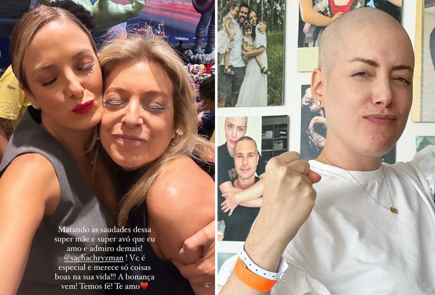 Ticiane Pinheiro se declara à mãe de Fabiana Justus: 'Supermãe e superavó'