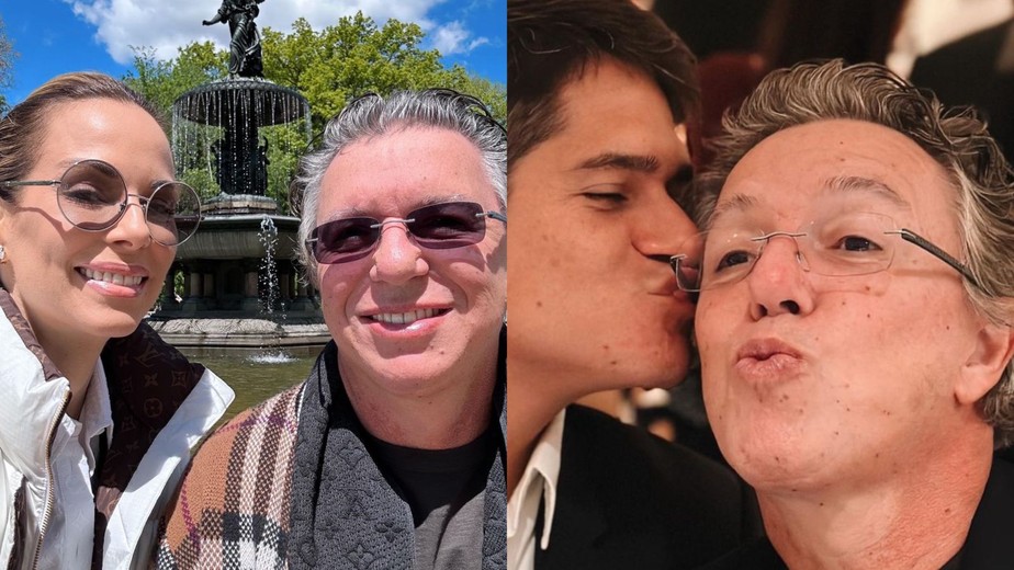 Ana Furtado compartilha clique raro de Boninho com irmão caçula