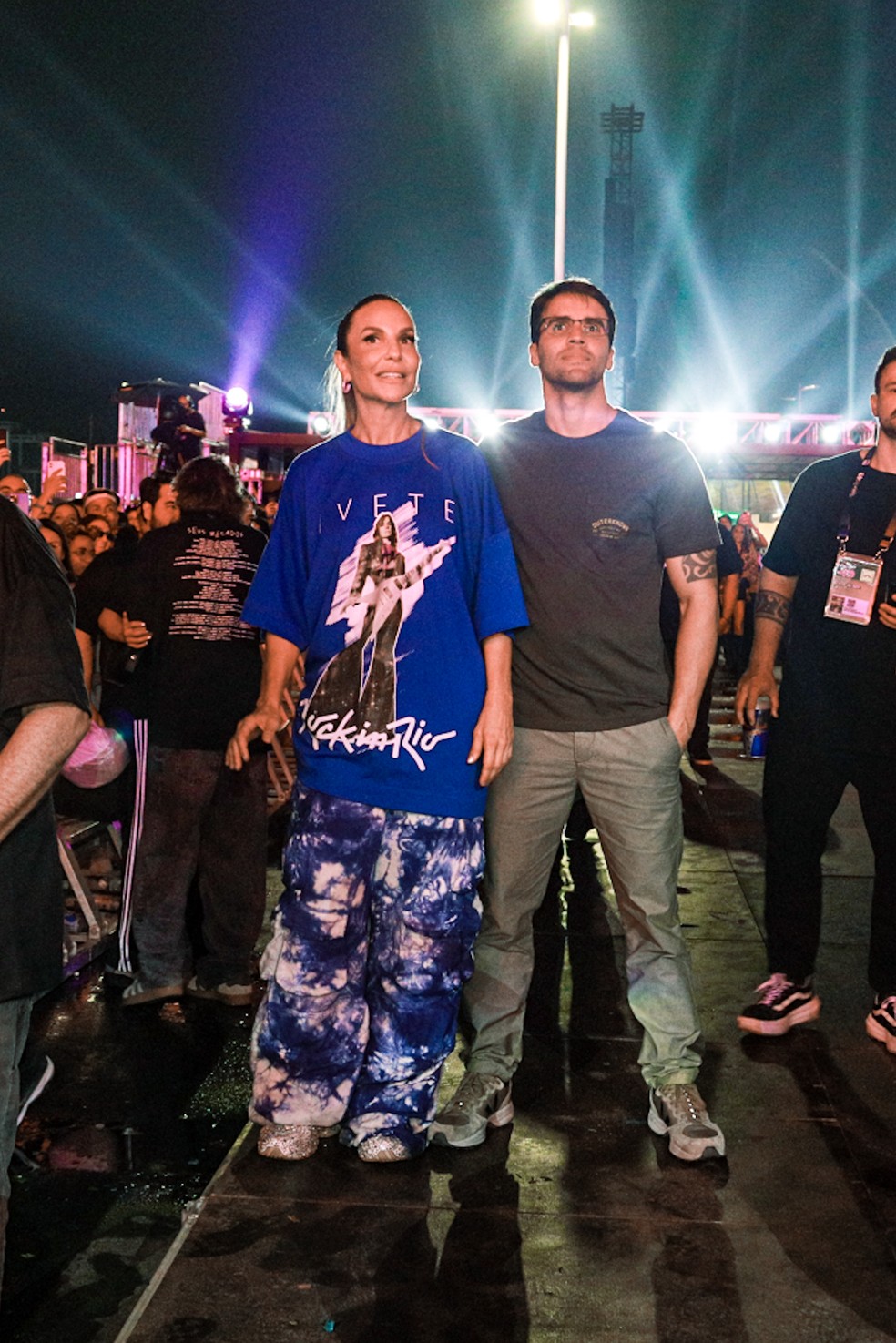 Após show, Ivete Sangalo curte o Rock in Rio agarradinha ao marido ...