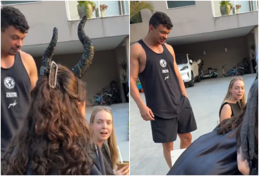 Tata Estaniecki e Júlio Cocielo são vistos juntos após fim do casamento ...