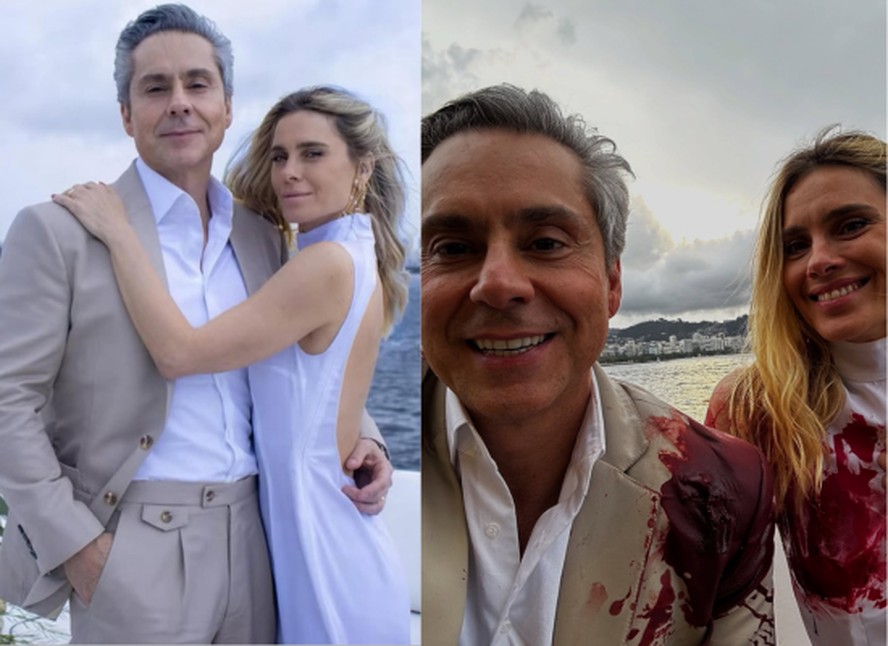 Alexandre Nero compartilha bastidores de 'Vale Tudo' todo 'ensanguentado'