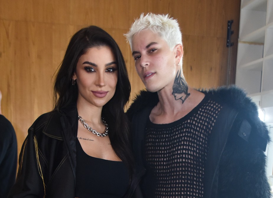 Após vídeo de beijo, Bianca Andrade posa com modelo trans Sam Porto na SPFW