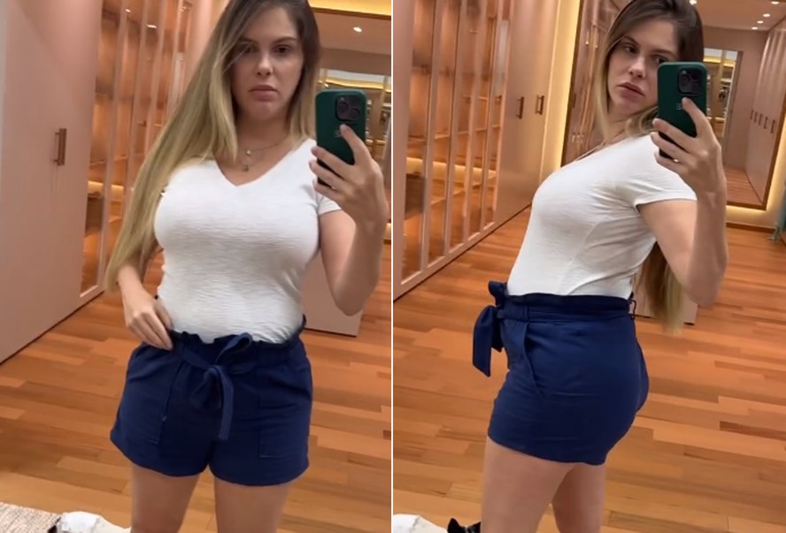 Bárbara Evans fala sobre corpo menos de 10 dias após o parto de gêmeos