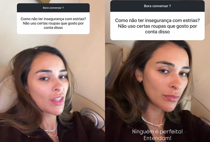 Grávida, Tainá Militão fala sobre insegurança com estrias