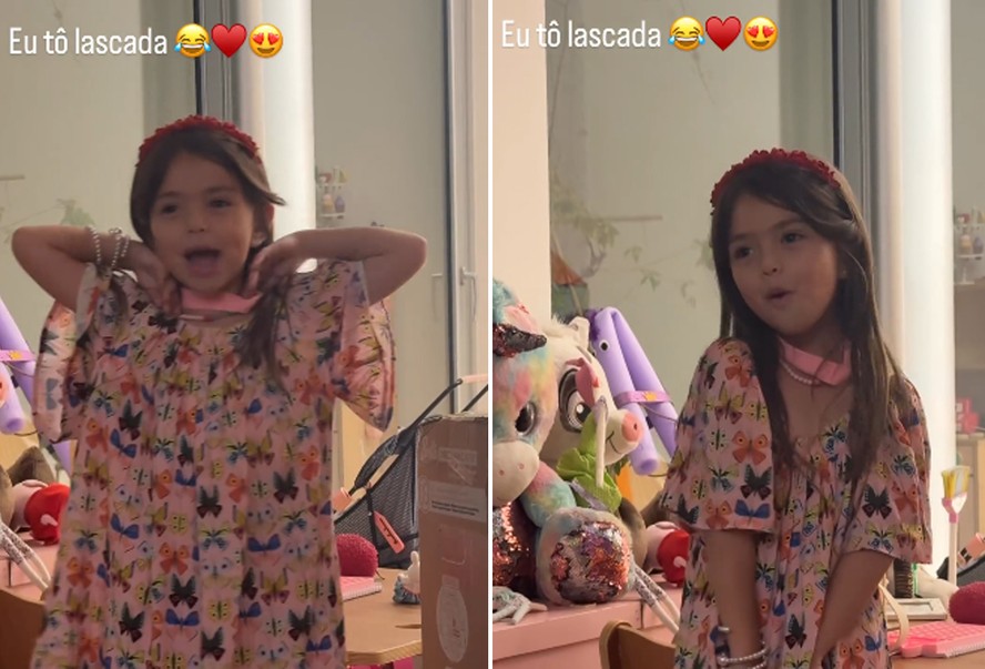 Sabrina Sato mostra Zoe dançando e cantando em inglês: 'Tô lascada ...