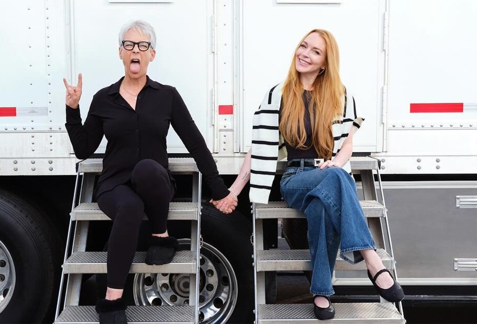 Lindsay Lohan e Jamie Lee Curtis postam nova foto de bastidores de ...