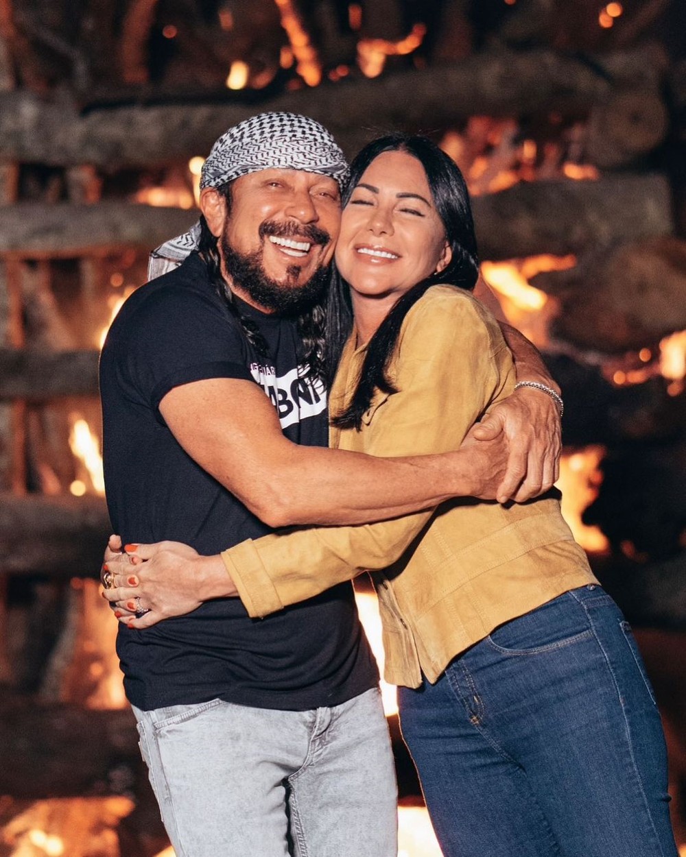 Bell Marques comemora 42 anos de união com Ana: 'Que sorte a minha ter te encontrado'