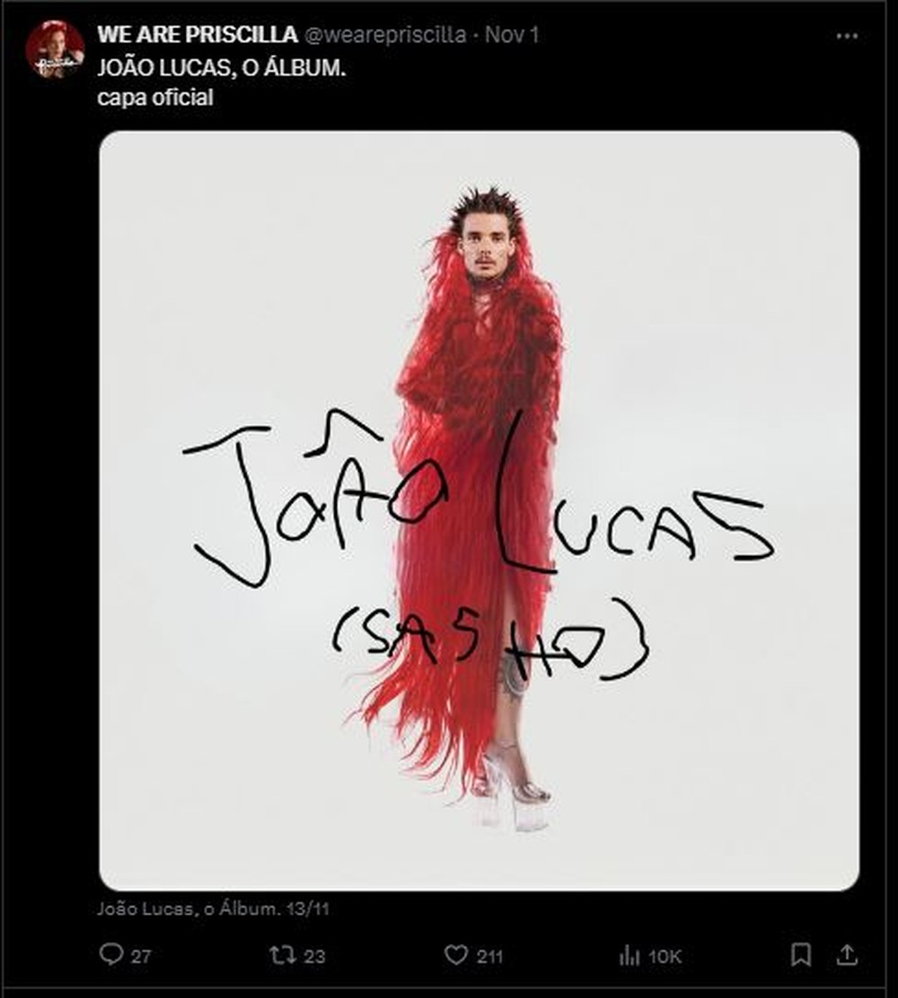 João Lucas e Sasha Meneghel deixam de seguir Priscilla após polêmica de plágio