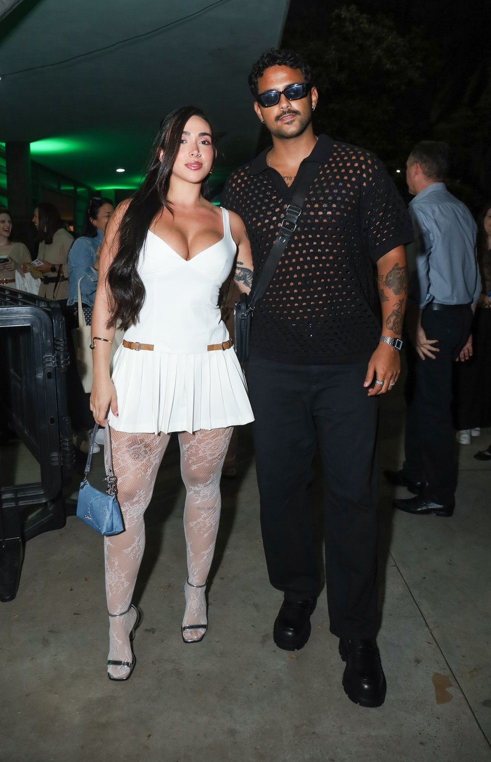 Lucas Pizane e Giovanna Lima marcam presença na SPFW