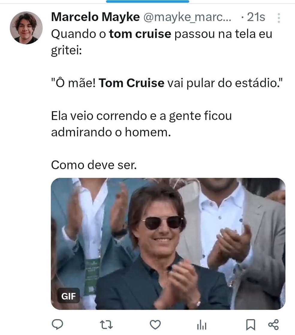Salto de rapel de Tom Cruise na cerimônia de encerramento viraliza na web