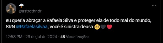 Rafaela Silva recebe apoio nas redes sociais após perder bronze nas ...