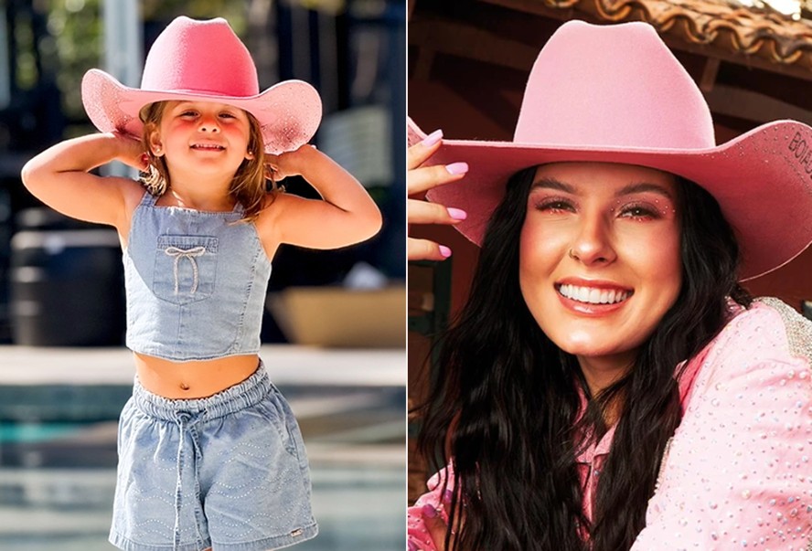 Zé Felipe posta foto de Maria Flor com chapéu igual ao de Ana Castela e ...