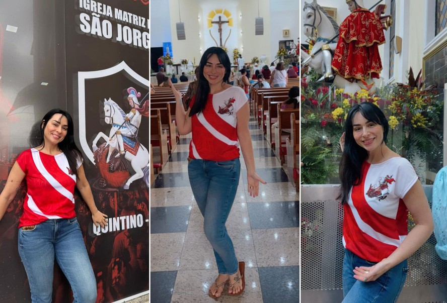 Luciana Picorelli homenageia São Jorge e agradece por bênçãos: 'Sempre ...