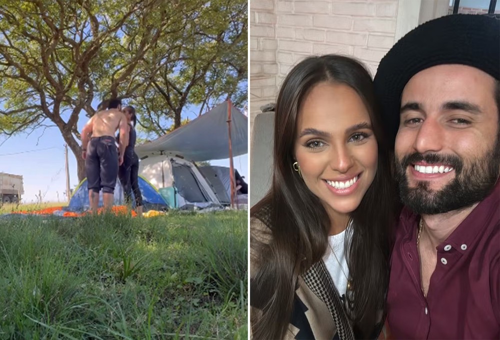 Ex-BBB Matteus acampa com a namorada e família: 'Nossa casa pelos ...