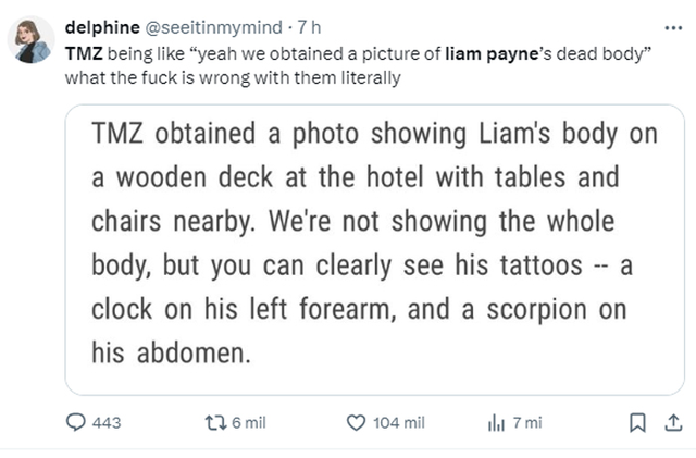 Liam Payne: Site é criticado por divulgar imagens do corpo do ex-One ...