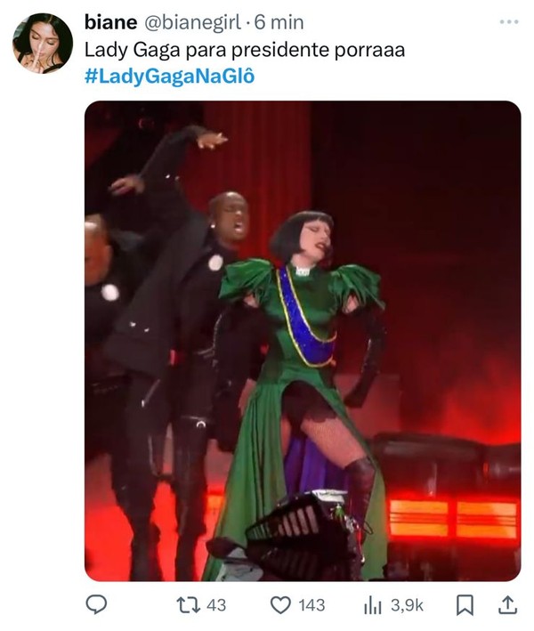 Show de Lady Gaga no Rio agita redes sociais; confira memes