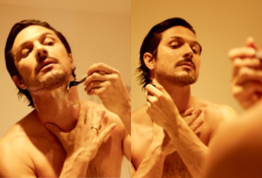 Sem camisa e de barba feita, Romulo Estrela encanta seguidores: 'Que ...
