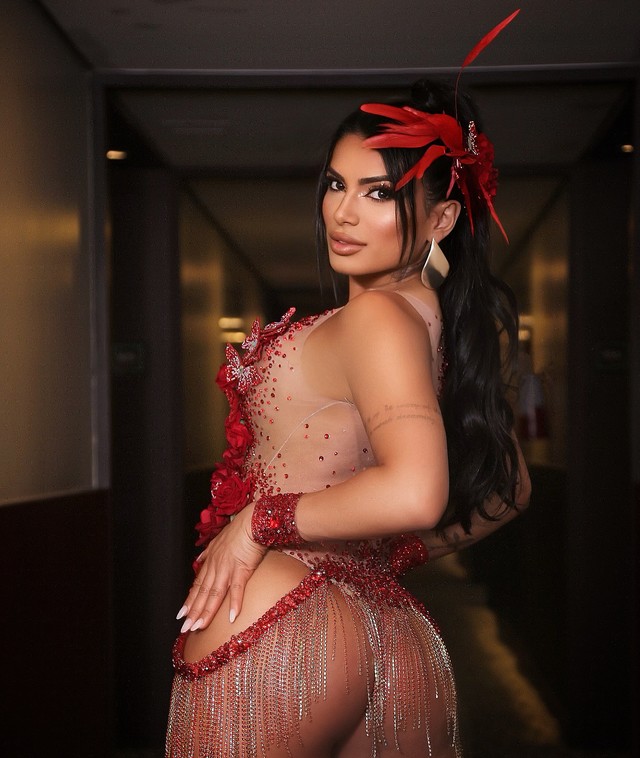 Musa da Barroca, Vanusa Freitas pediu empréstimo no banco para fantasia com 400 penas e sete ...