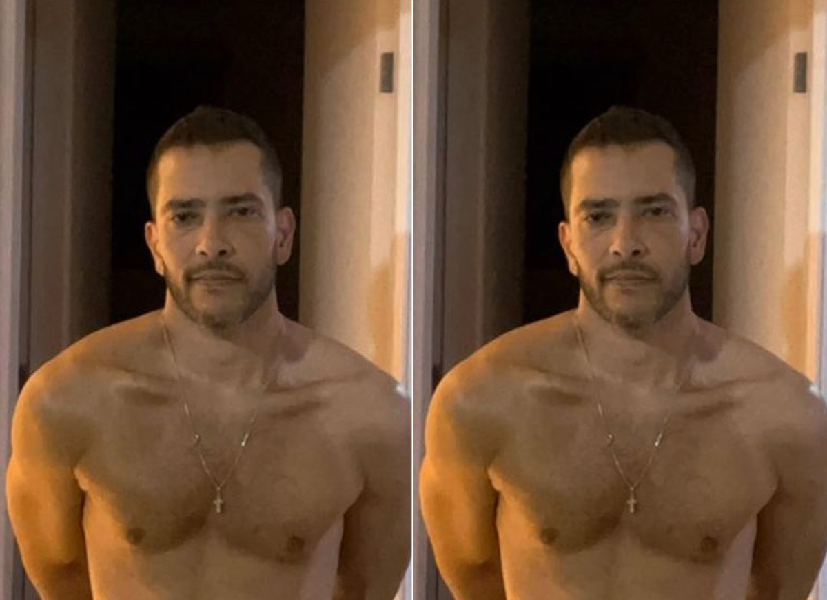 Bento Ribeiro mostra tanquinho sarado: 'Quem deu zoom?'