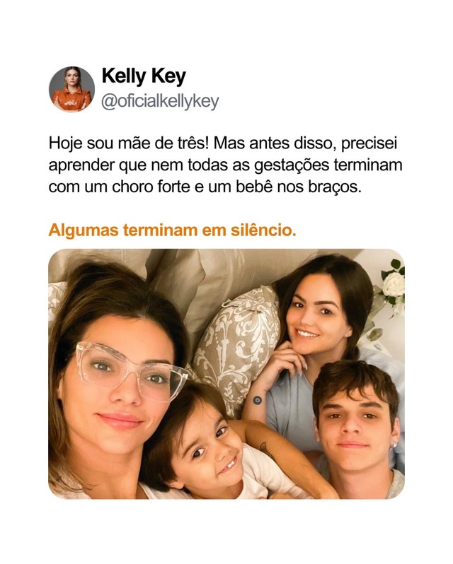 Mãe de 3, Kelly Key relembra aborto espontâneo: 'Vivi a dor de planejar ...