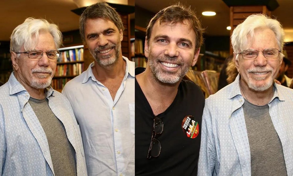 Aos 85, Reginaldo Faria faz aparição rara com os filhos Régis e Marcelo ...