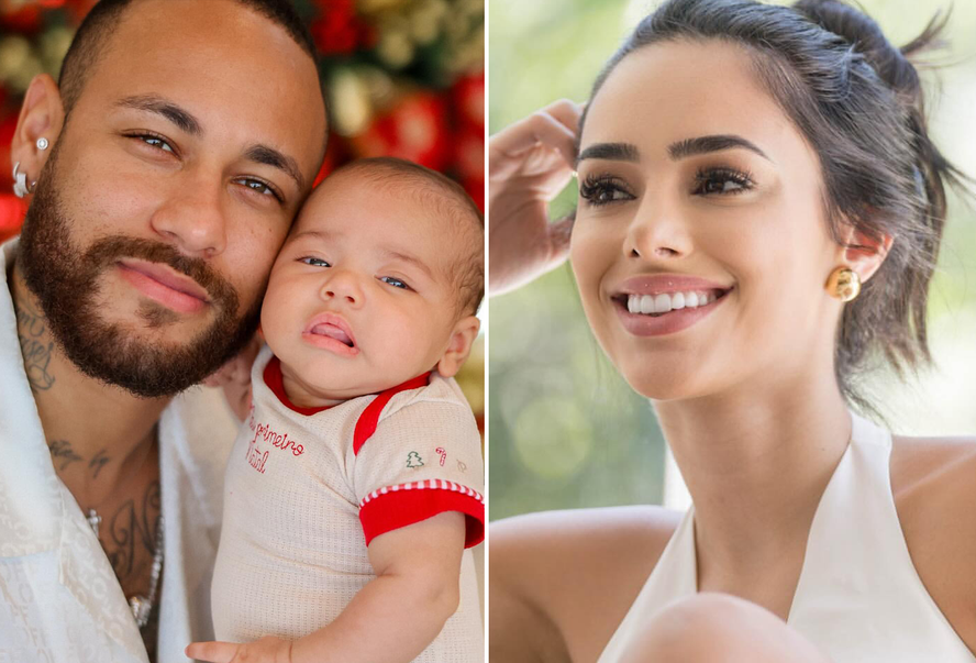 Neymar e Bruna Biancardi combinam joia em homenagem a Mavie