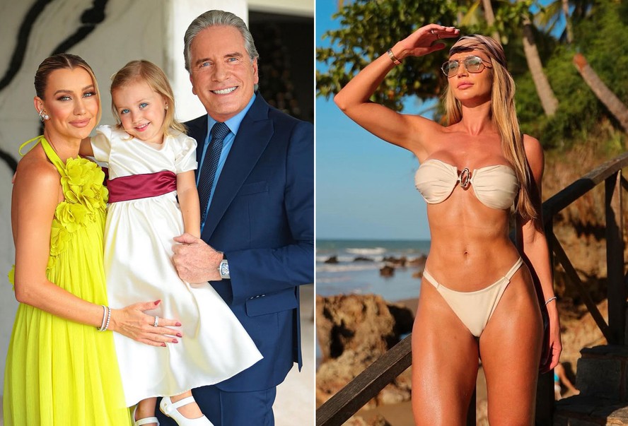 Duda Siebert posa de biquíni e ganha elogio do cunhado, Roberto Justus: 'Melhor fase'