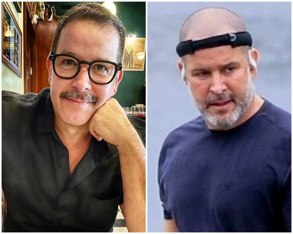 Murilo Benício surge careca durante caminhada pelo Rio de Janeiro