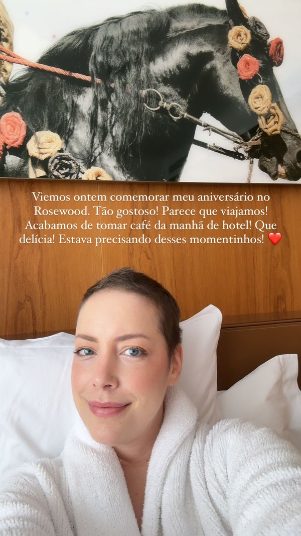 Fabiana Justus curte 'vale night' com o marido para comemorar aniversário