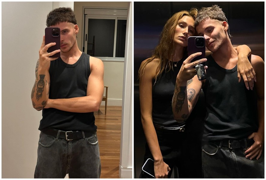 João Lucas mostra novo visual ao lado de Sasha: 'Jantarzinho com a gata'