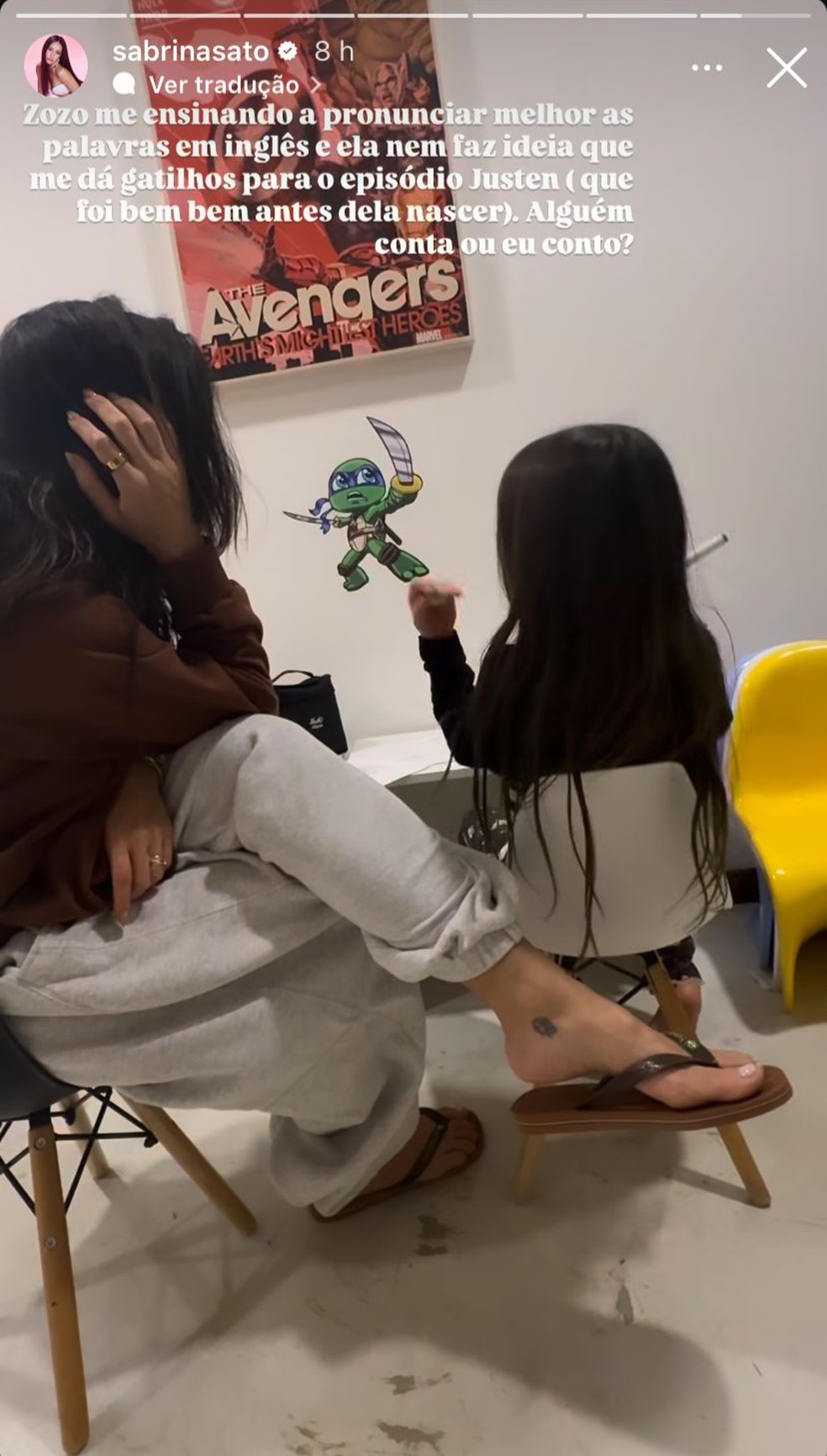 Sabrina Sato aprende inglês com Zoe e tem 'gatilhos' por entrevista com ...