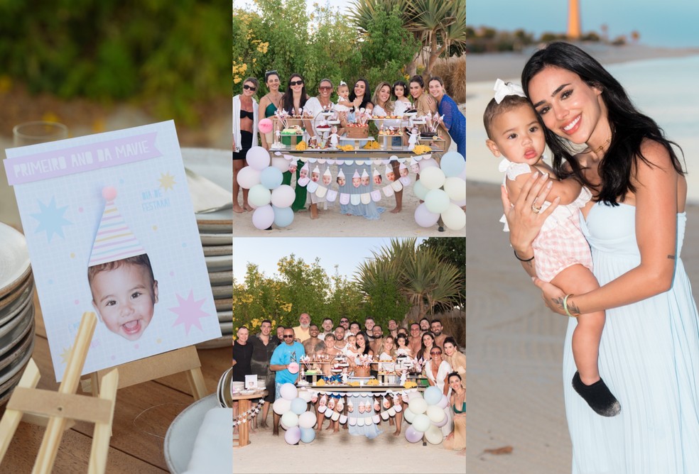 Bruna Biancardi e Neymar comemoram um ano de Mavie com segundo festão, desta vez no Brasil