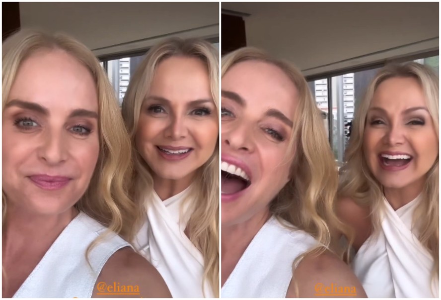 Angélica expõe confusão ao usar look parecido com o de Eliana: 'Não sei ...