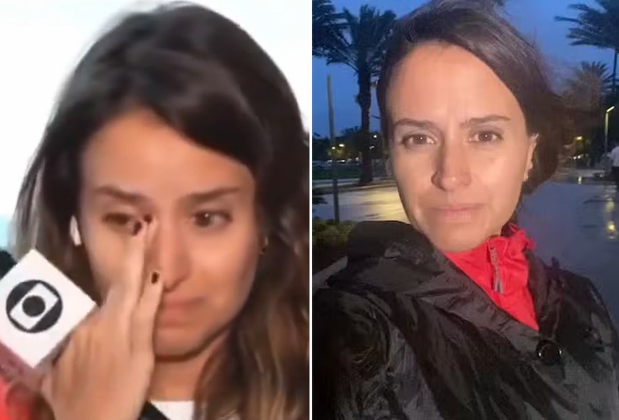 Furacão Milton: Destaque na cobertura, Raquel Krähenbühl se emociona ao vivo; assista