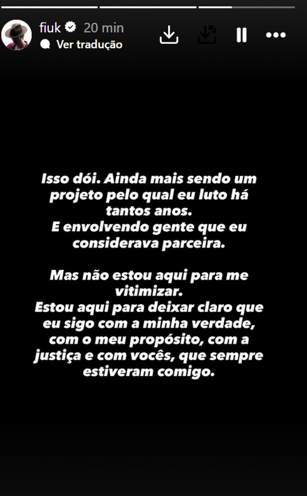 Fiuk desabafa e acusa equipe de seguir com filme sem ele: 'Usando meu ...