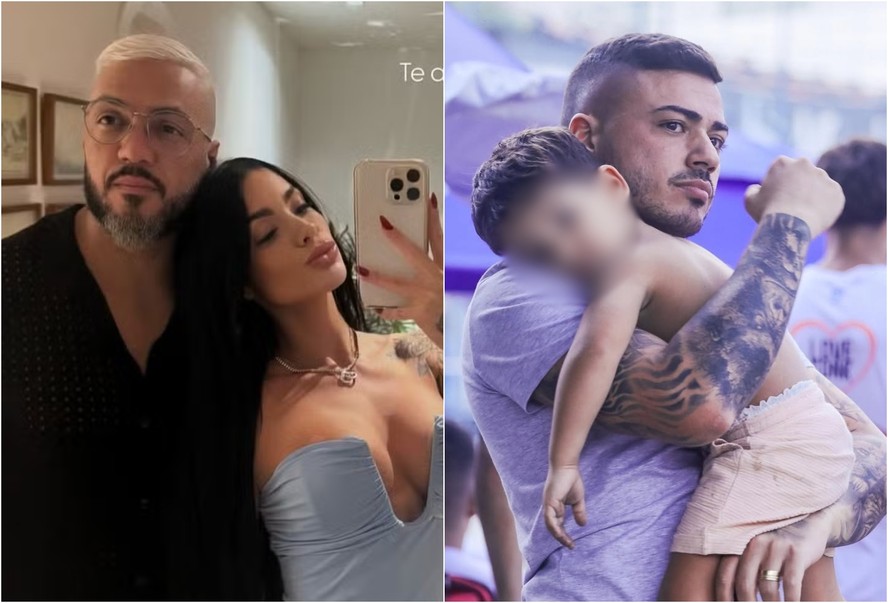 Com a guarda, namorada de Belo vai buscar filho após ex se recusar a entregá-lo
